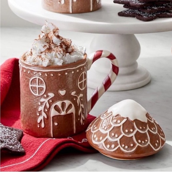 Pottery Barn | Holiday | Pottery Barn Gingerbread House Lidded ...